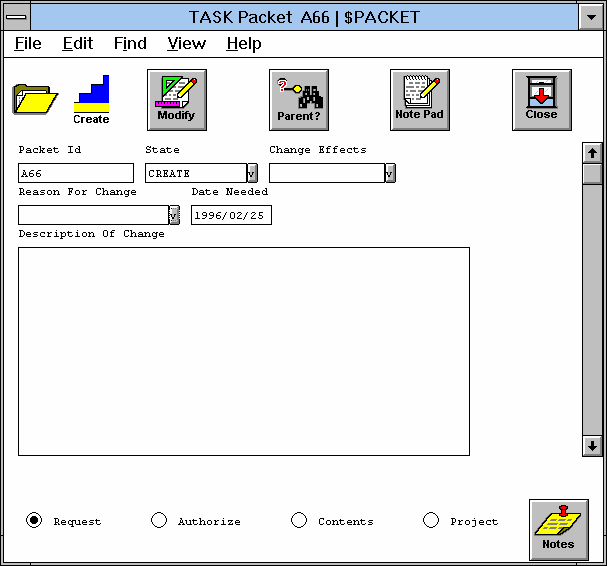 Packet Window - Request View